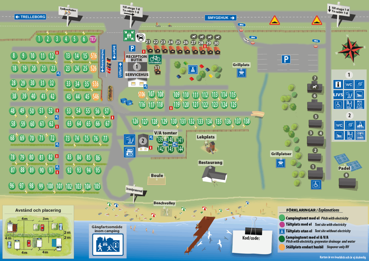Trelleborg Strand | Campingkarte